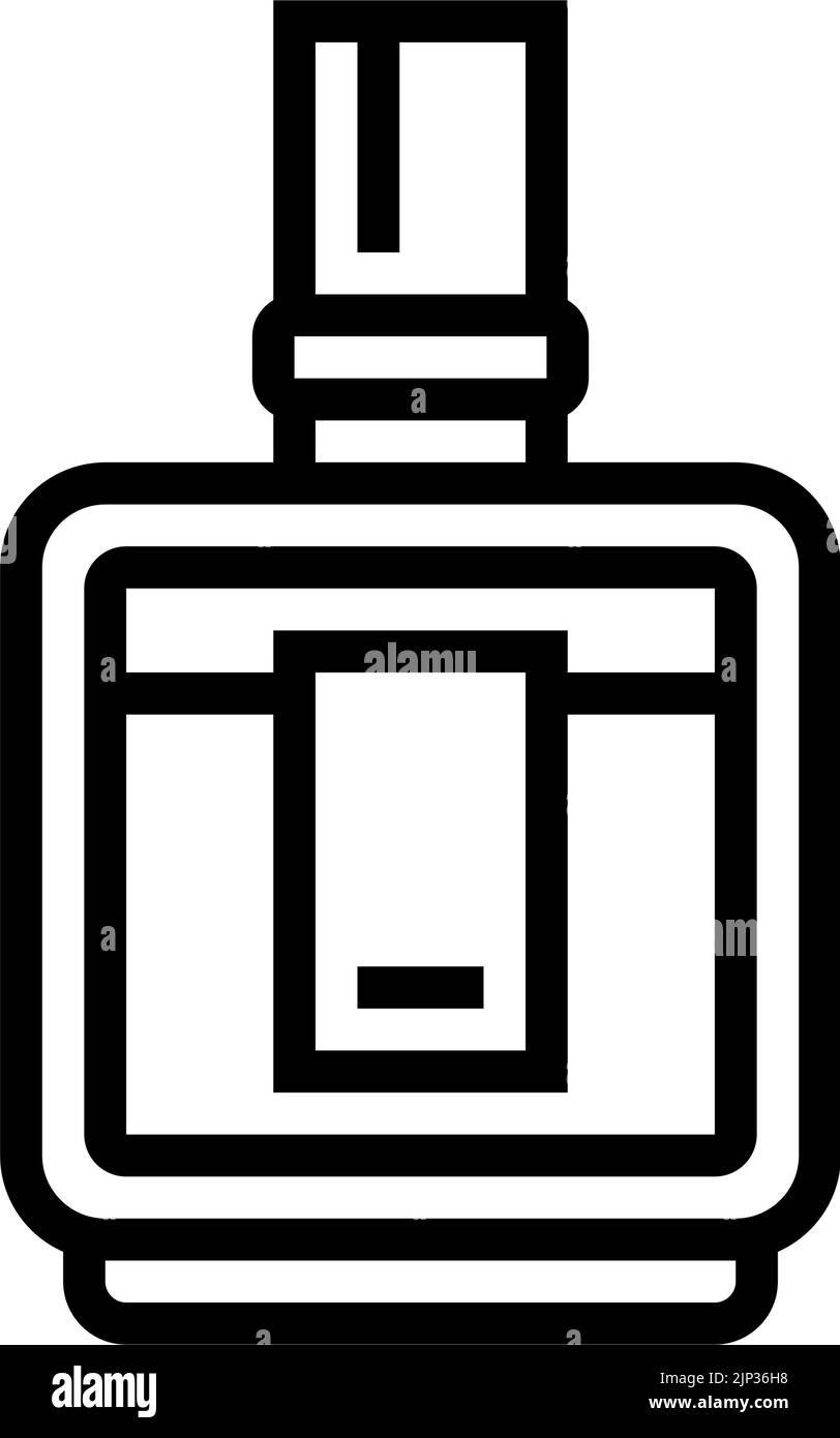 cologne fragrance bottle perfume line icon vector illustration Stock ...