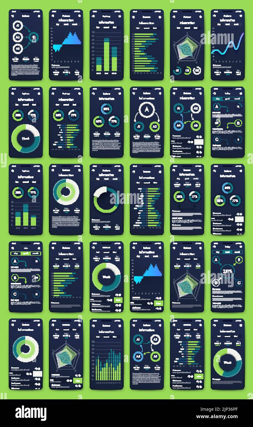 Vector graphics infographics with mobile phone. Template for creating ...