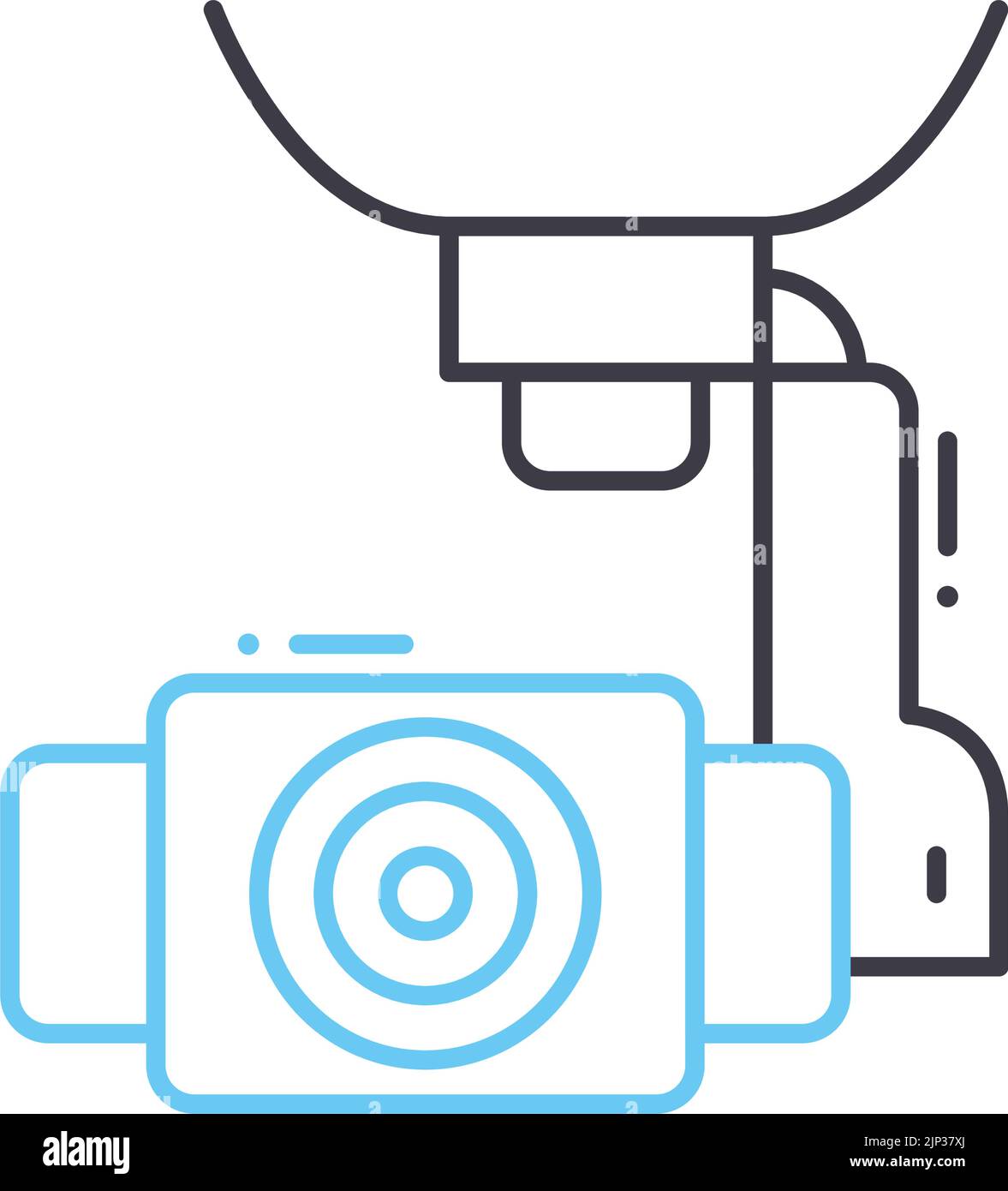 advanced stabilize line icon, outline symbol, vector illustration ...