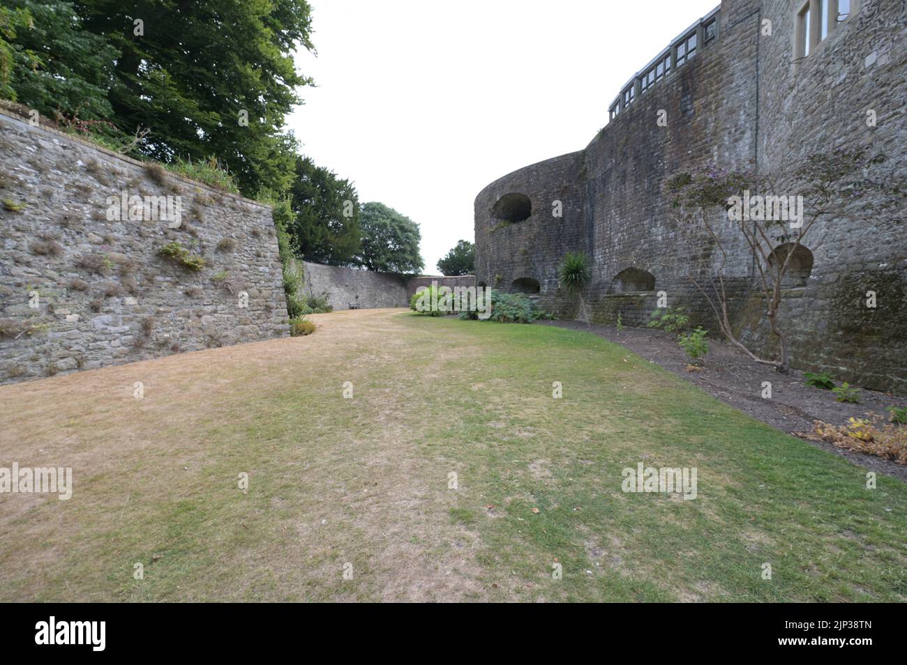 Dry moat at an Artillery Fort in the UK Stock Photo - Alamy