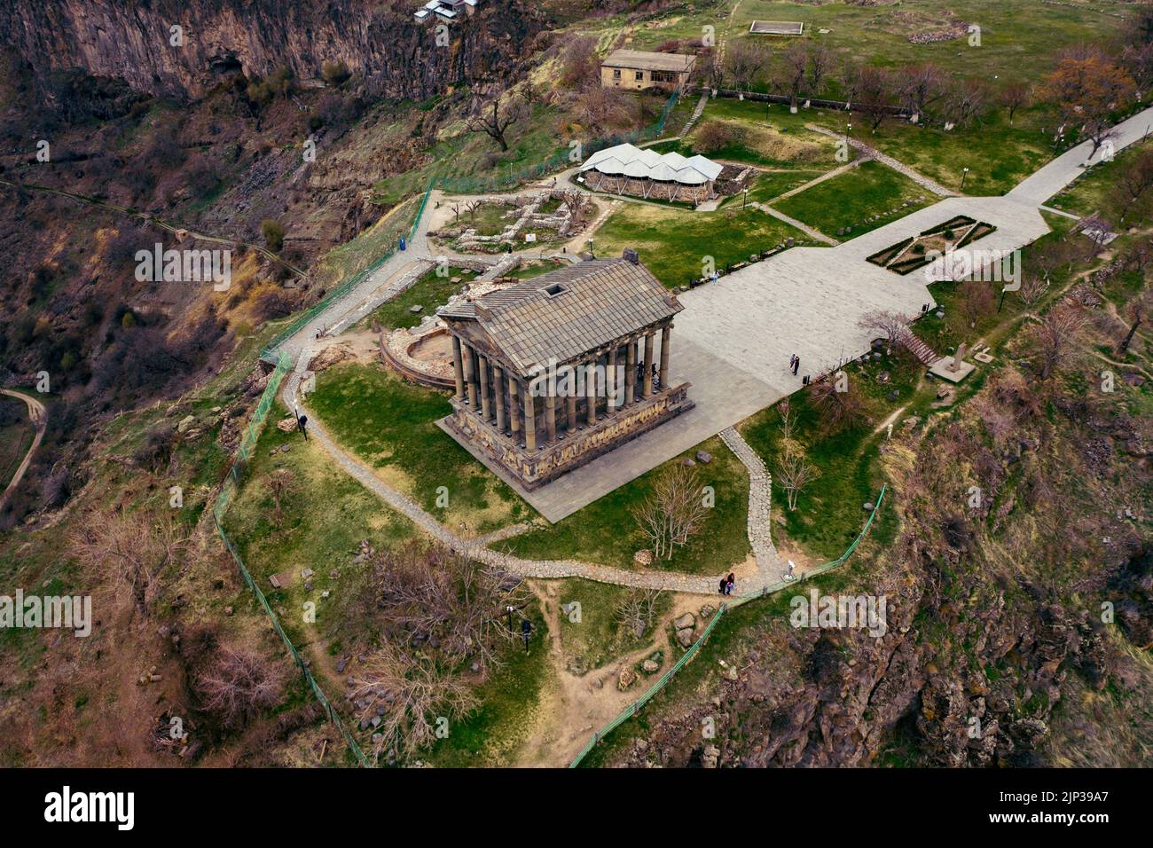 An aerial view of the Garni pagan temple in Armenia Stock Photo - Alamy