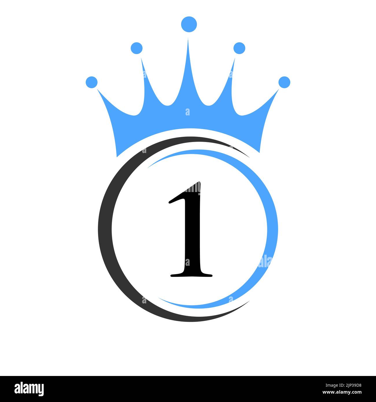 Letter 1 Crown Logo Template. Royal Crown Logotype Luxury Sign for ...