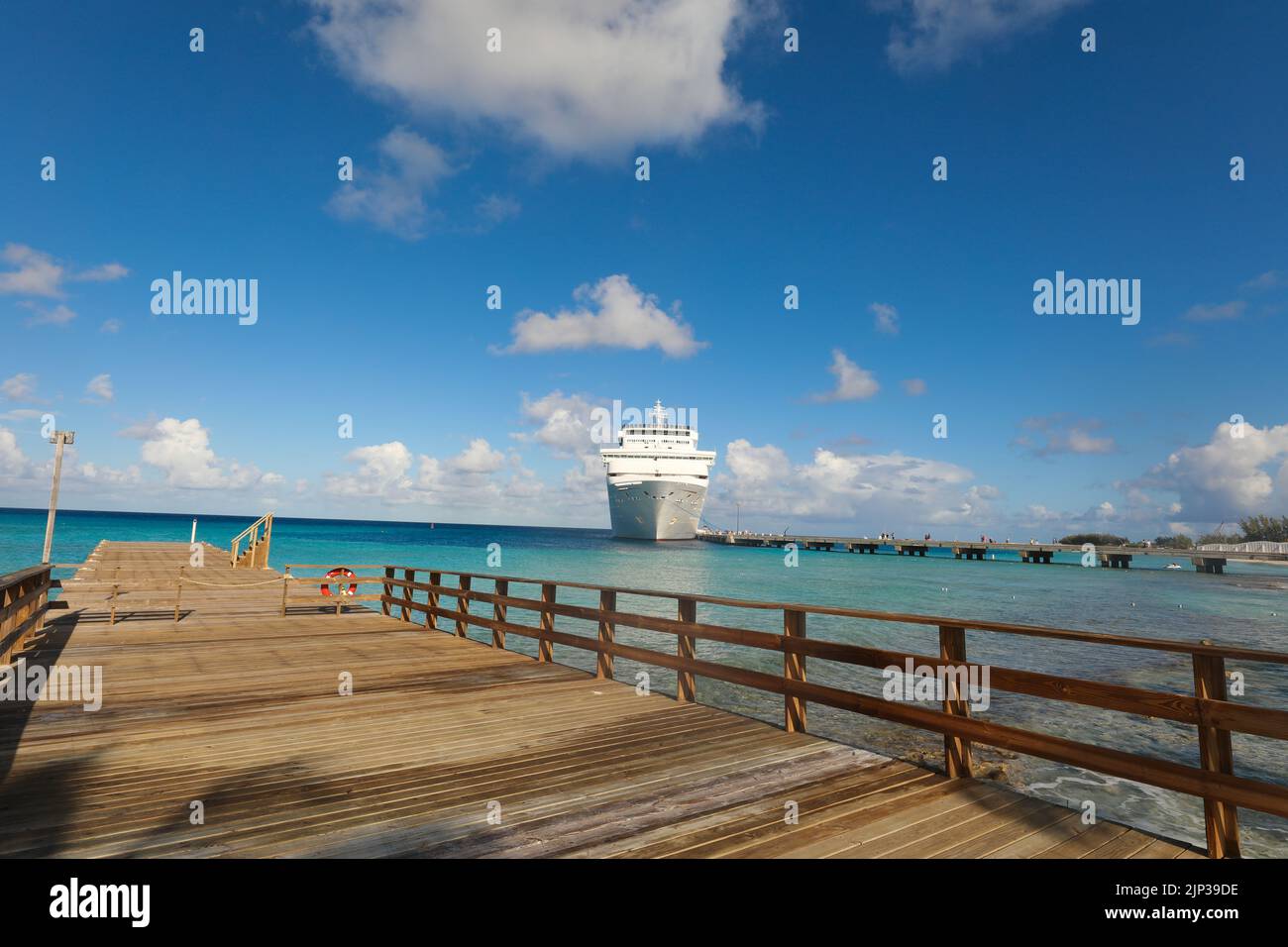 Grand Turk, Turks and Caicos Islands - Cruise ship docked at port Grand ...