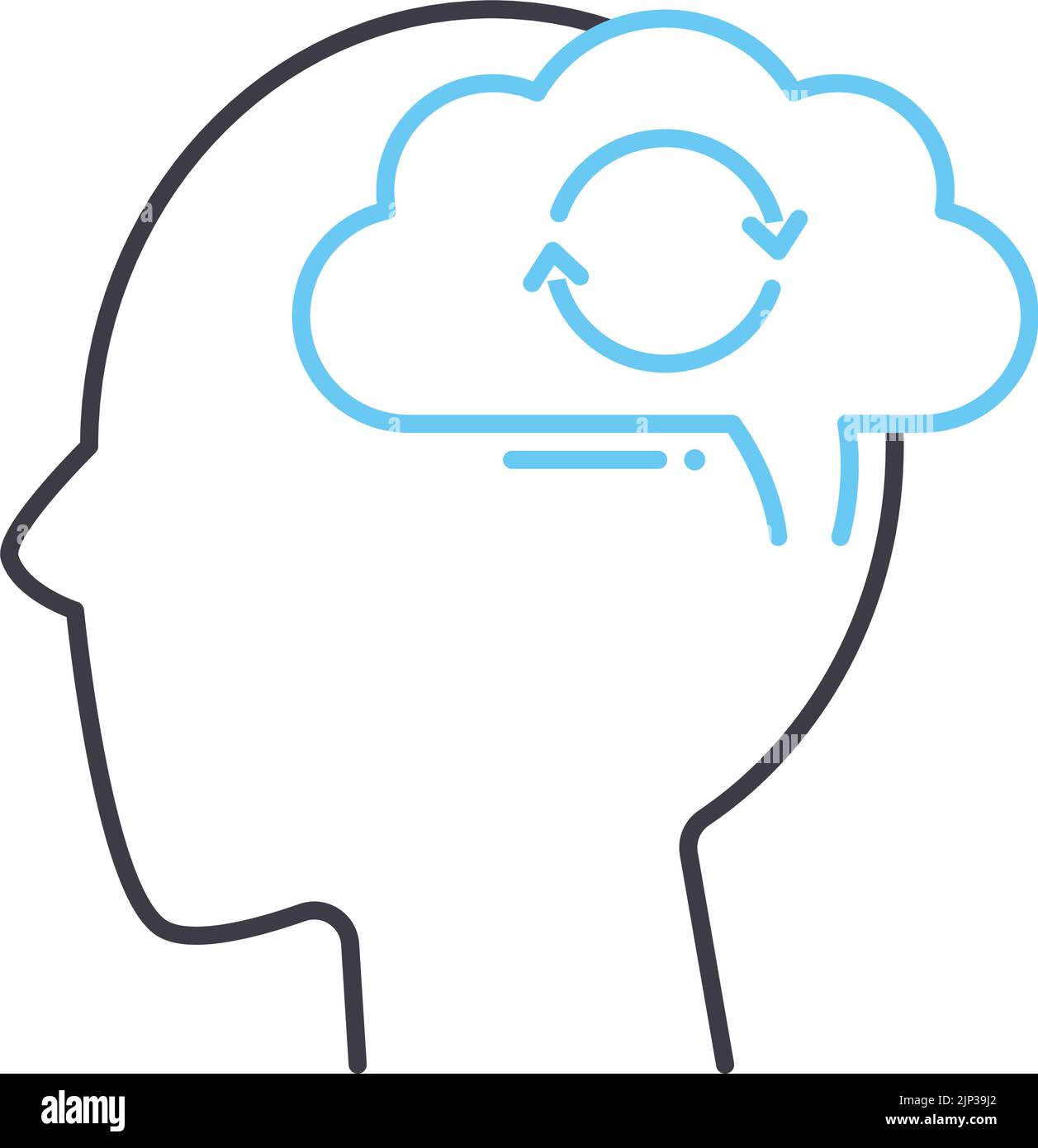 Teamwork process icon outline Stock Vector Images - Alamy