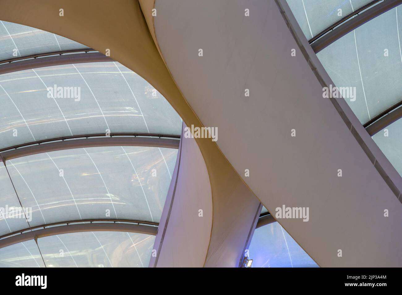 Modern Architecture Glass Ceiling with angled Arches in Birmingham ...