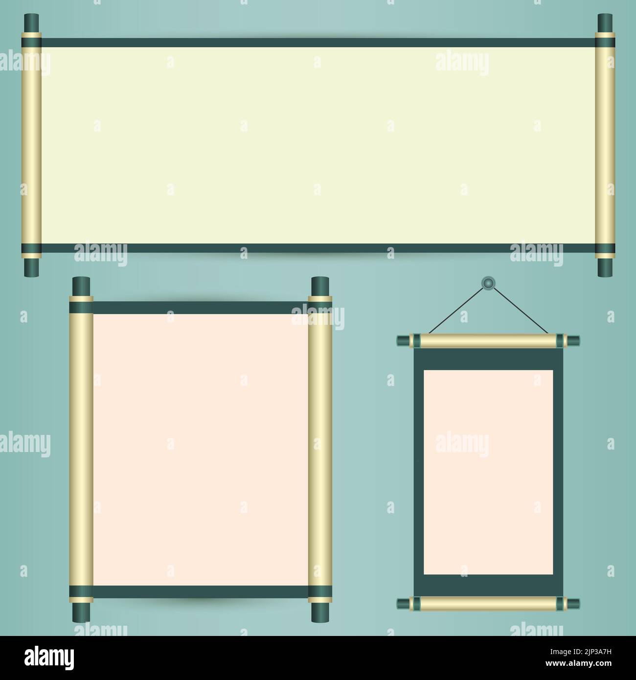 Traditional Chinese scroll, use for mounting and hanging Chinese ...
