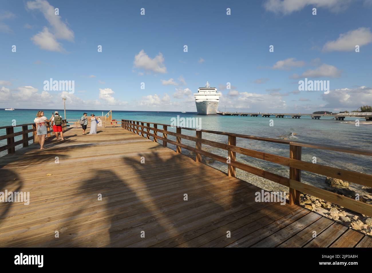 Grand Turk, Turks and Caicos Islands - Cruise ship docked at port Grand ...