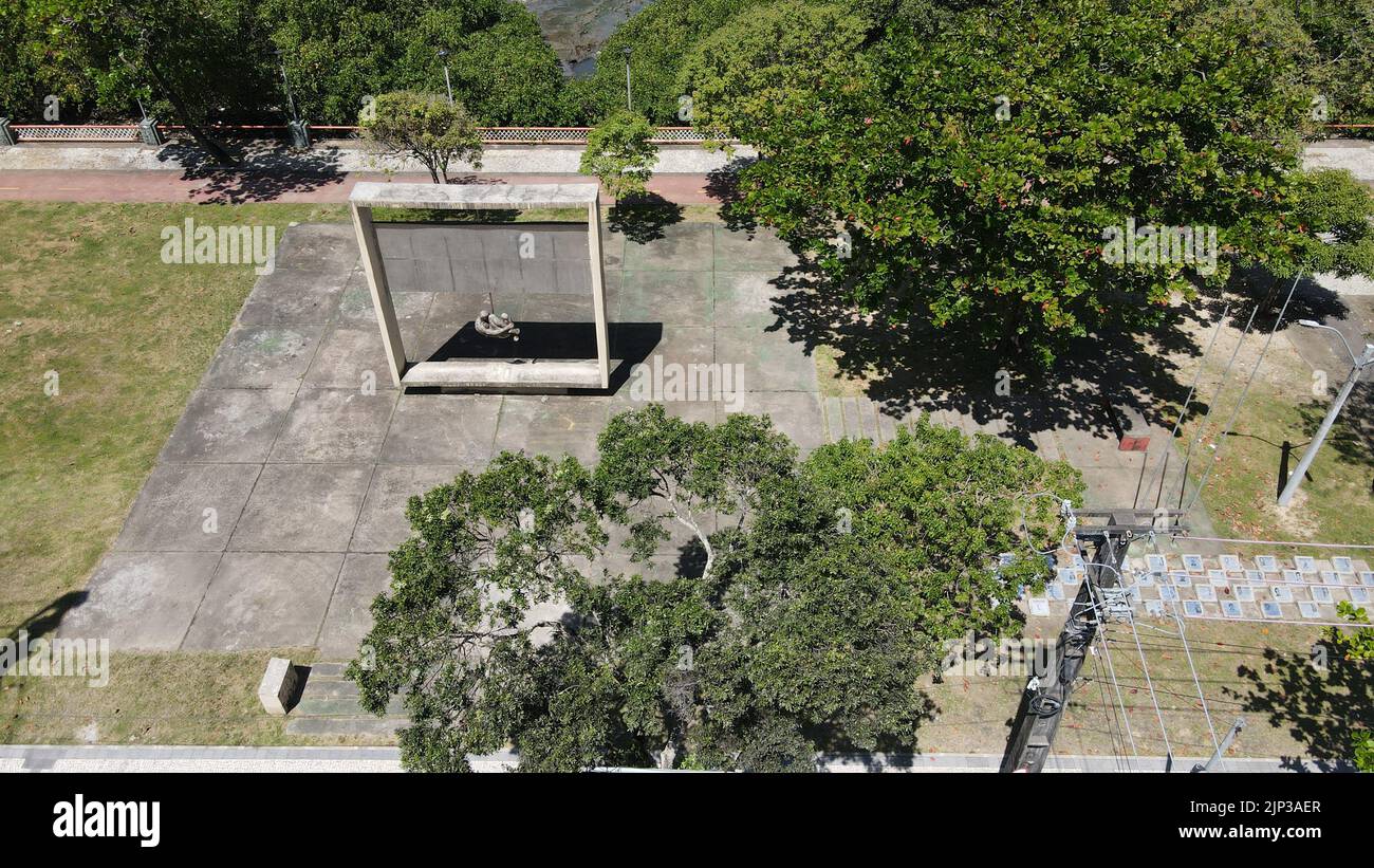 Recife, Brazil. 15th Aug, 2022. The Monument to Torture Never Again is ...