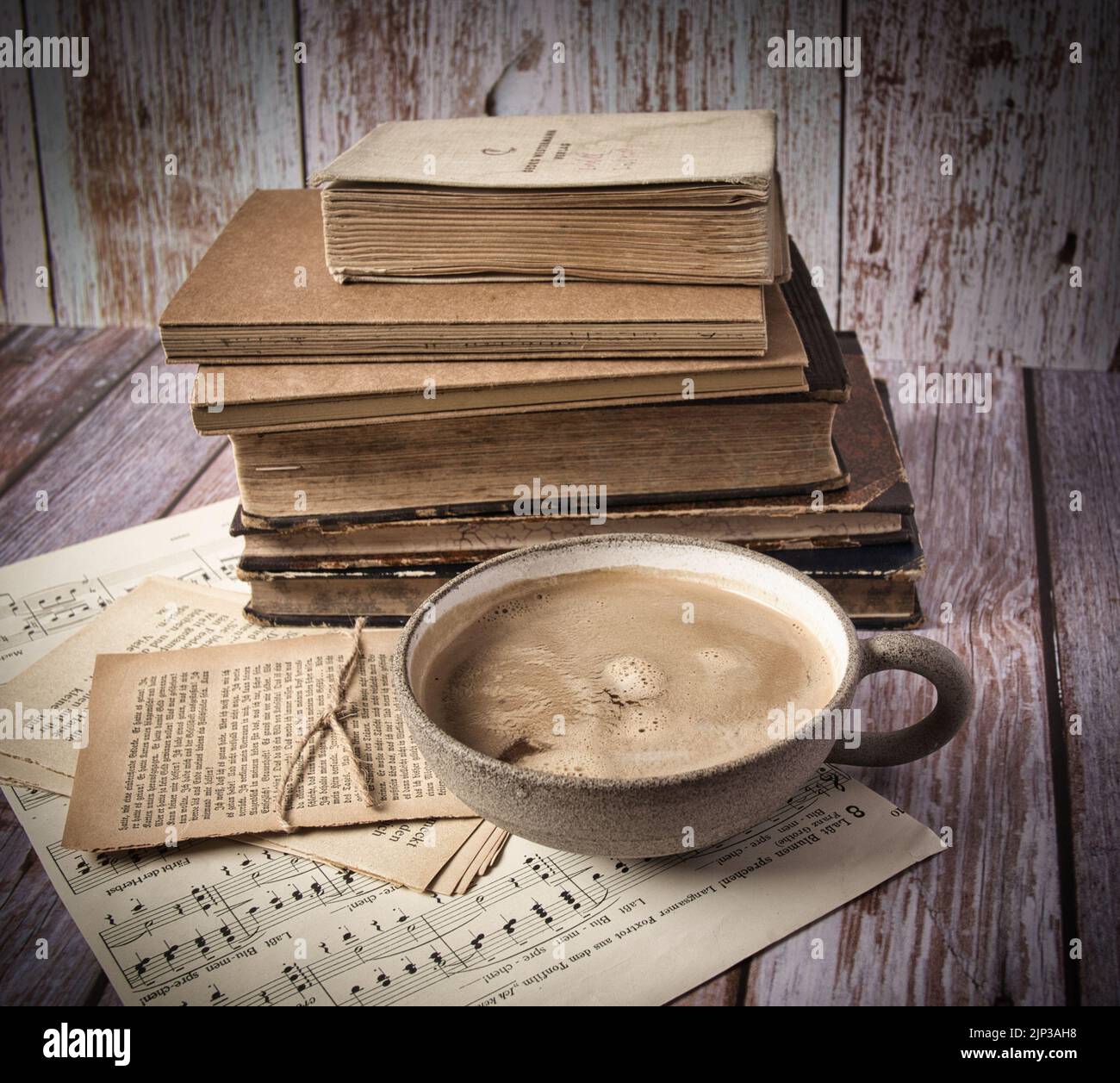 coffee, books, vintage, coffees, book, vintage print, vintages Stock ...