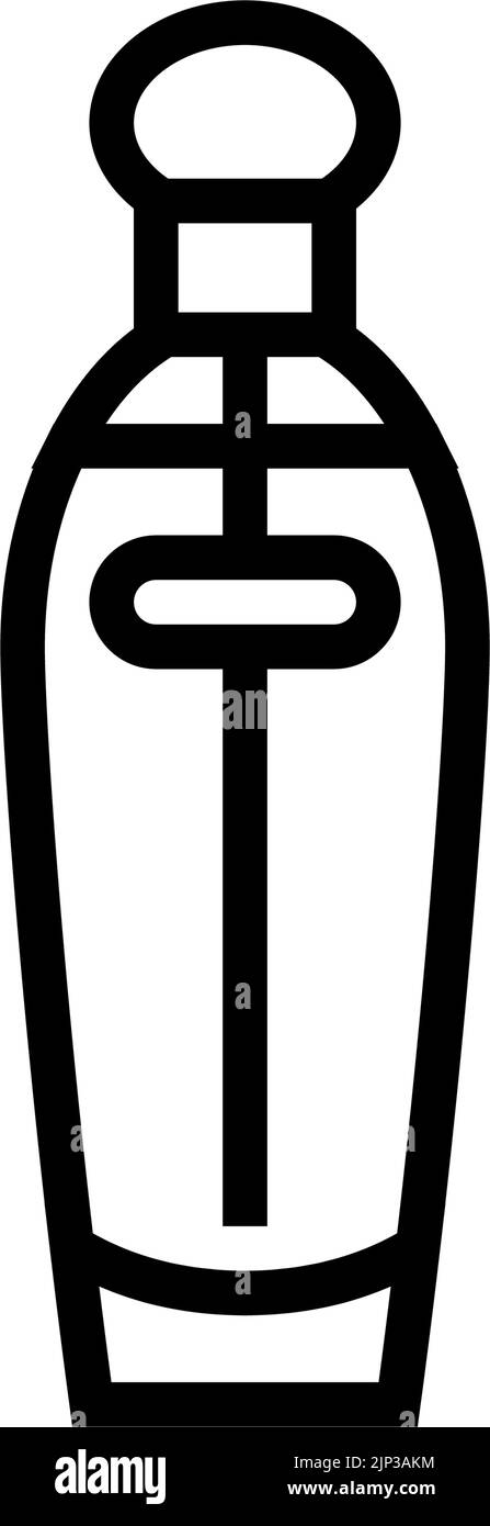 cosmetic fragrance bottle perfume line icon vector illustration Stock ...