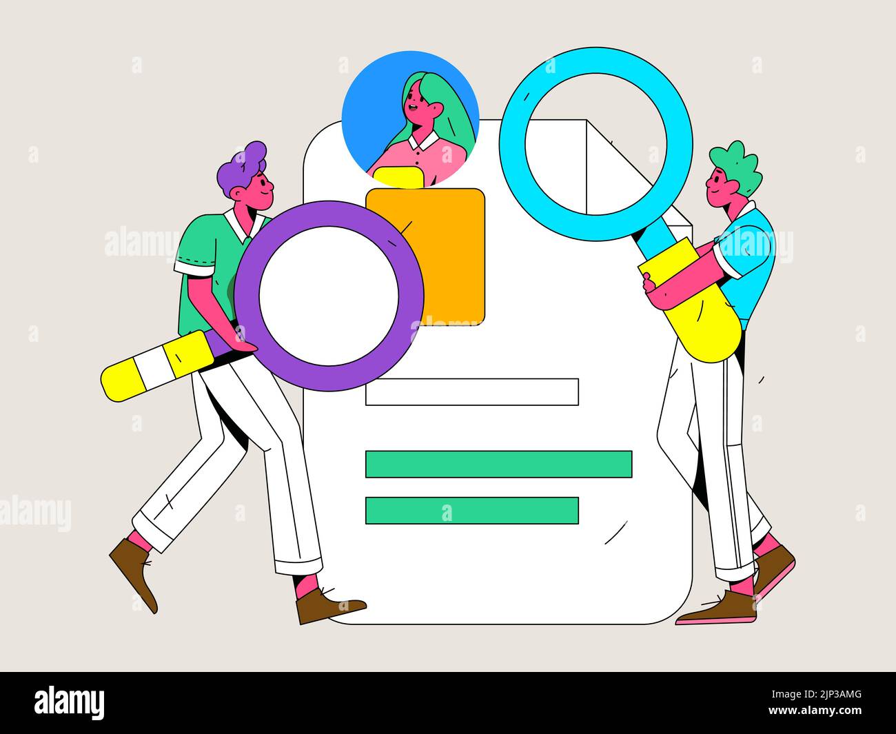 A digital art related with work and office concept Stock Vector Image ...