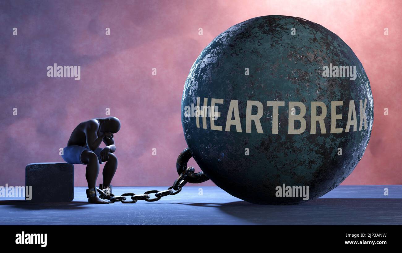 Heartbreak that limits life and make suffer hi-res stock photography ...