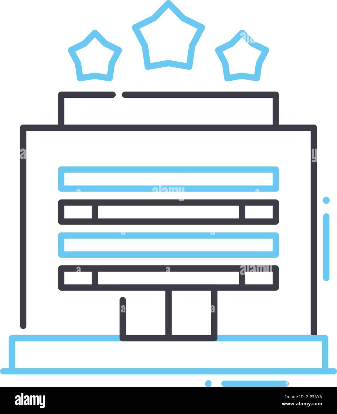 Golden line star logo Cut Out Stock Images & Pictures - Alamy