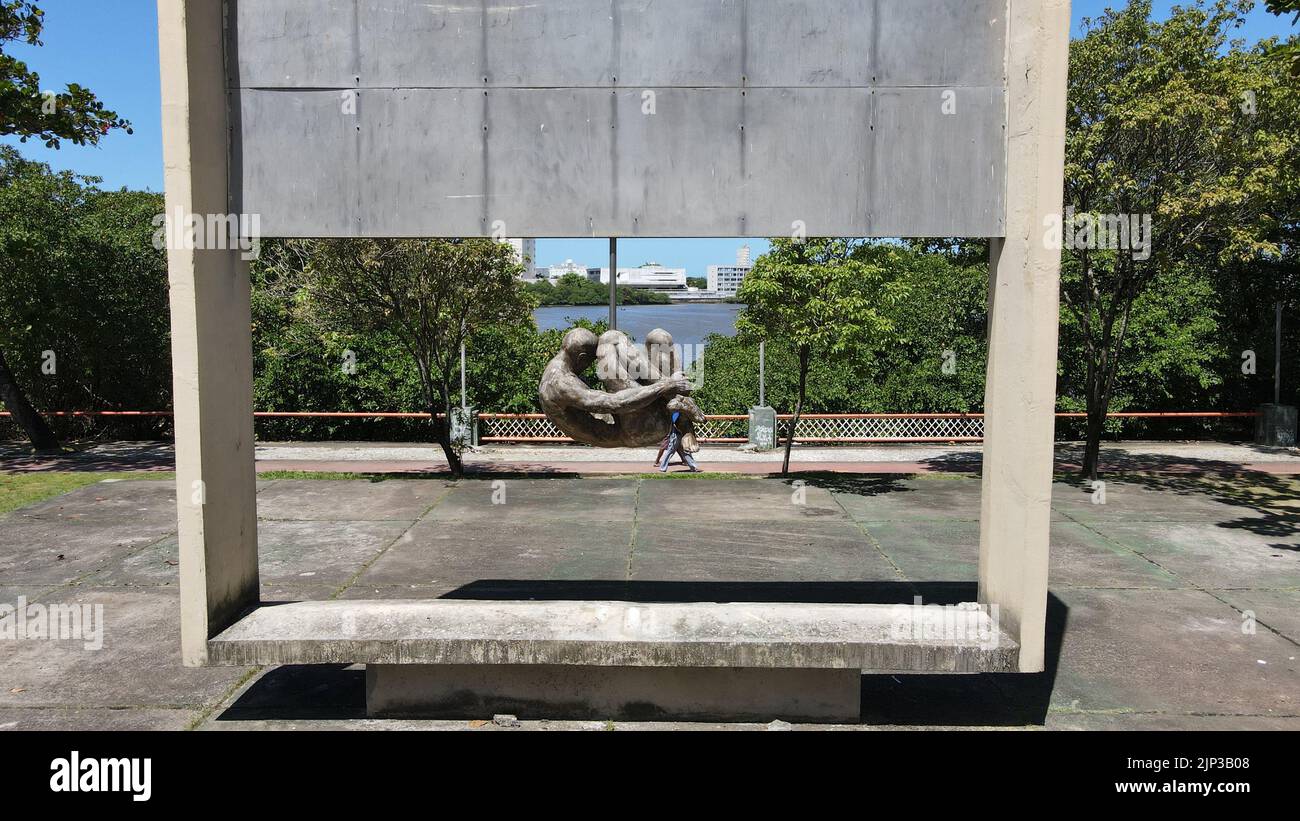 Recife, Brazil. 15th Aug, 2022. The Monument to Torture Never Again is ...