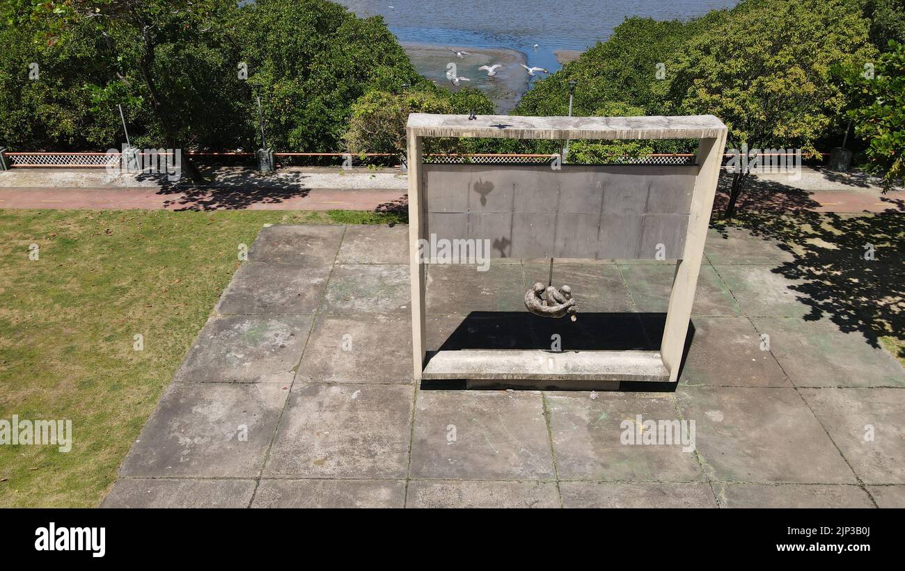 Recife, Brazil. 15th Aug, 2022. The Monument to Torture Never Again is ...