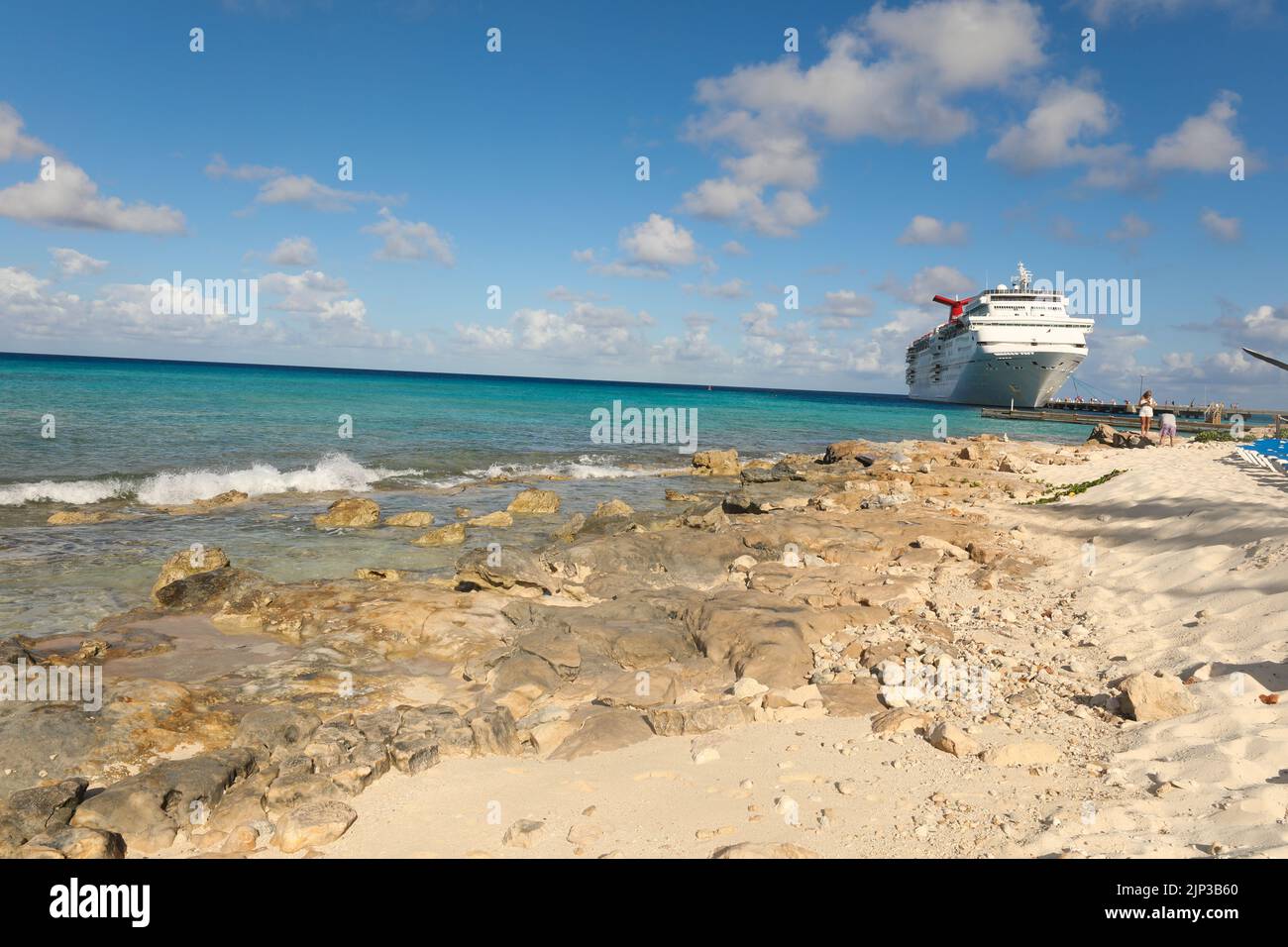 Grand Turk, Turks and Caicos Islands - Cruise ship docked at port Grand ...