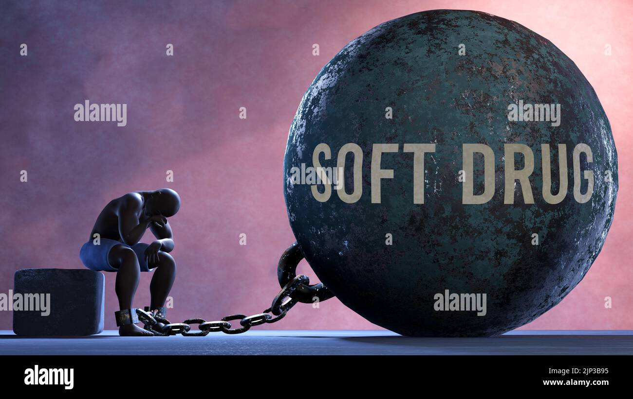 Soft drug that limits life and make suffer, imprisoning in painful ...