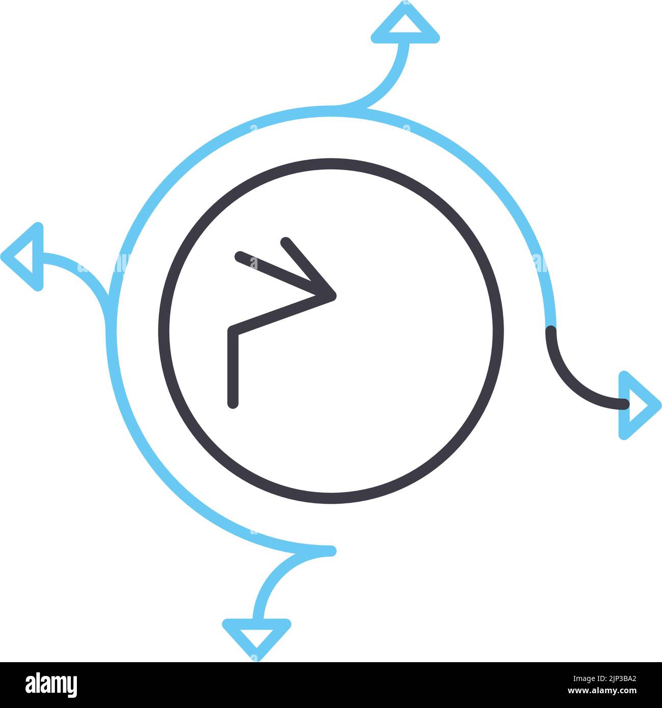 agile principles line icon, outline symbol, vector illustration ...