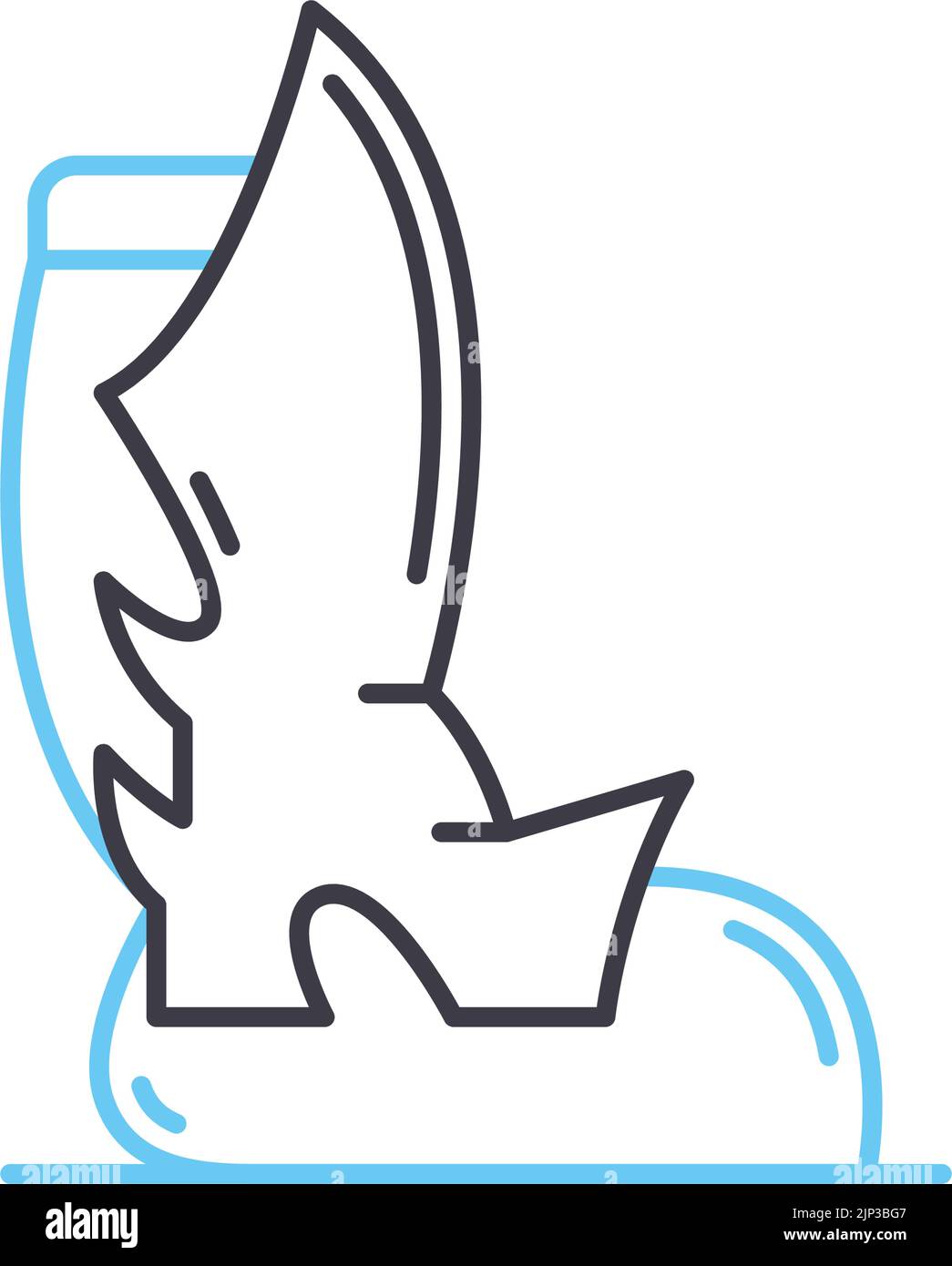 archer line icon, outline symbol, vector illustration, concept sign ...