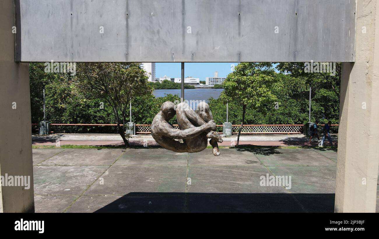 Recife, Brazil. 15th Aug, 2022. The Monument to Torture Never Again is ...