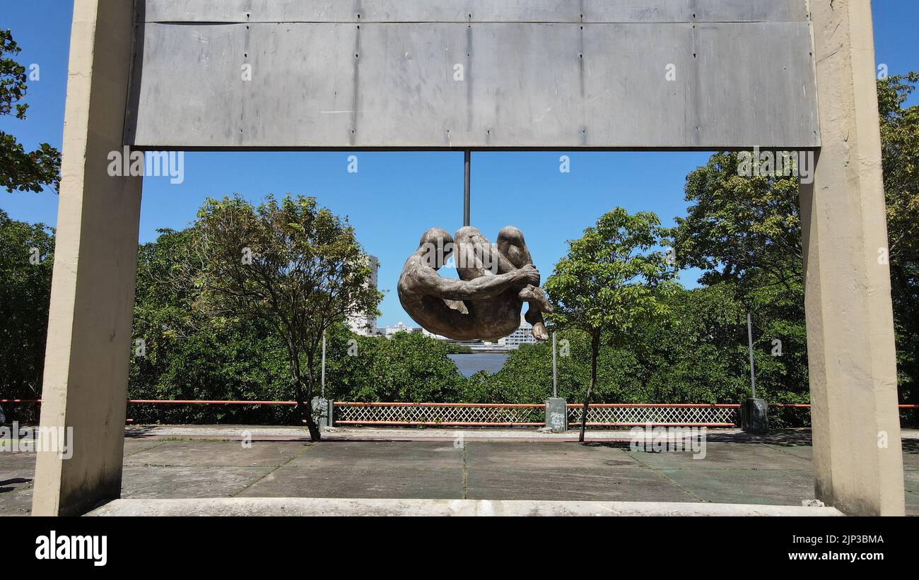 Recife, Brazil. 15th Aug, 2022. The Monument to Torture Never Again is ...
