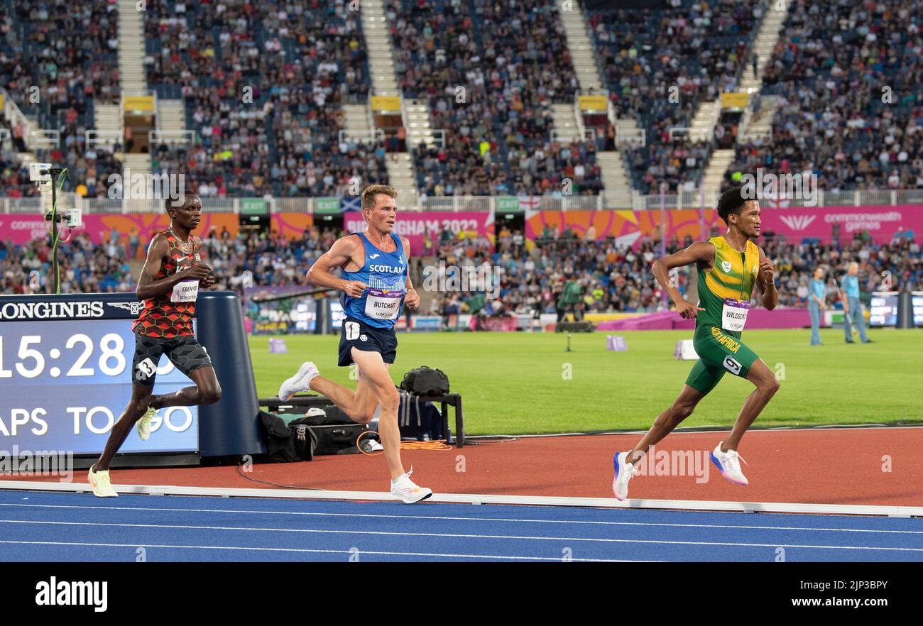 Andrew Butchart of Scotland competing in the men's 10,000m final at the ...