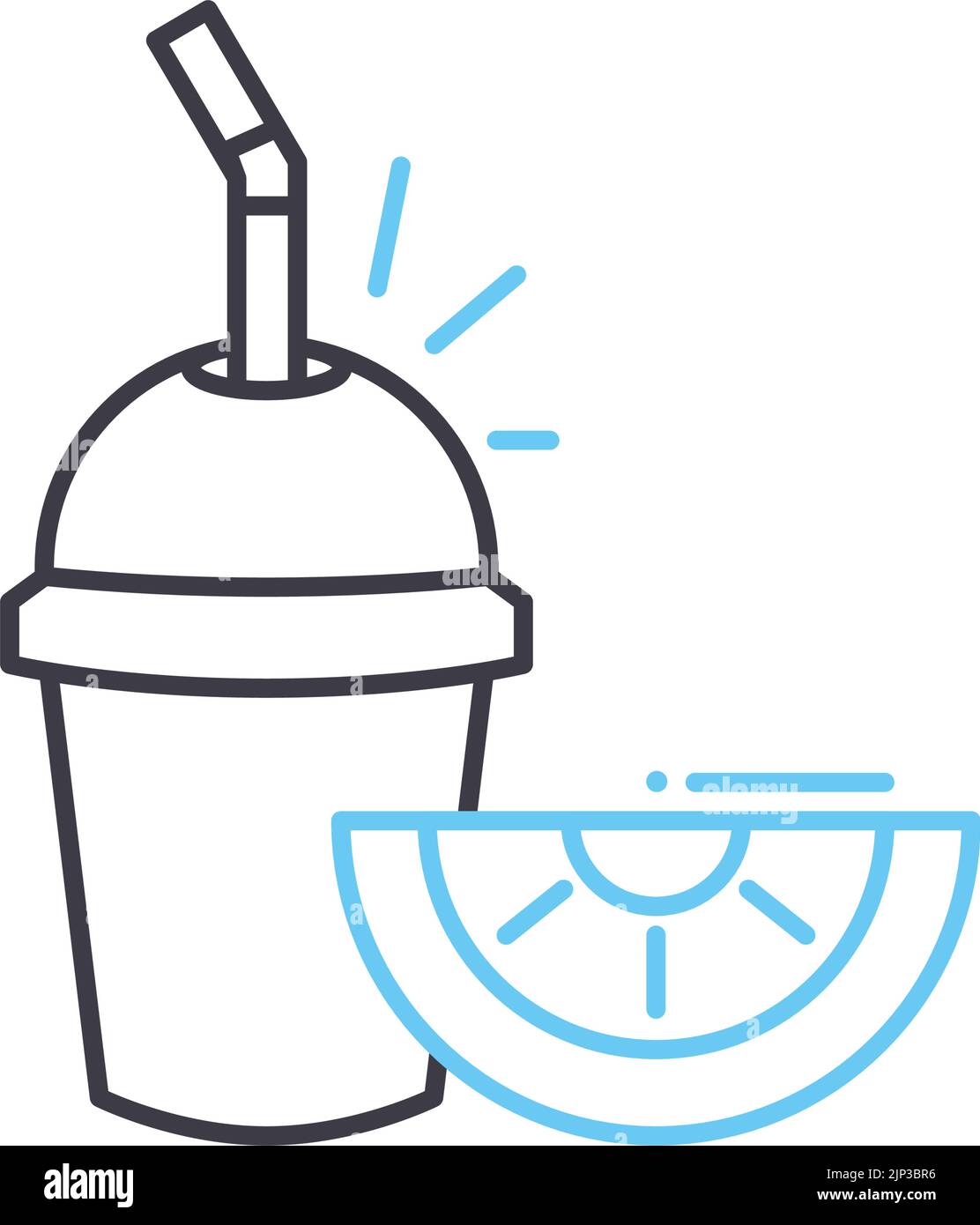 beverage line icon, outline symbol, vector illustration, concept sign ...