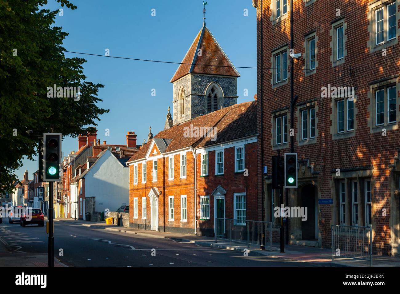 St Osmund's church on Exeter Street in Salisbury, England Stock Photo ...