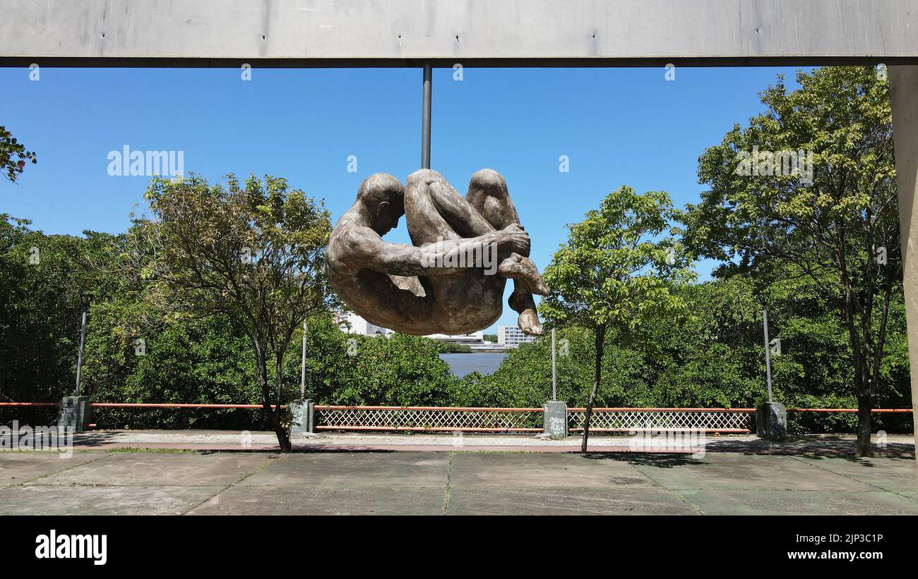 Recife, Brazil. 15th Aug, 2022. The Monument to Torture Never Again is ...