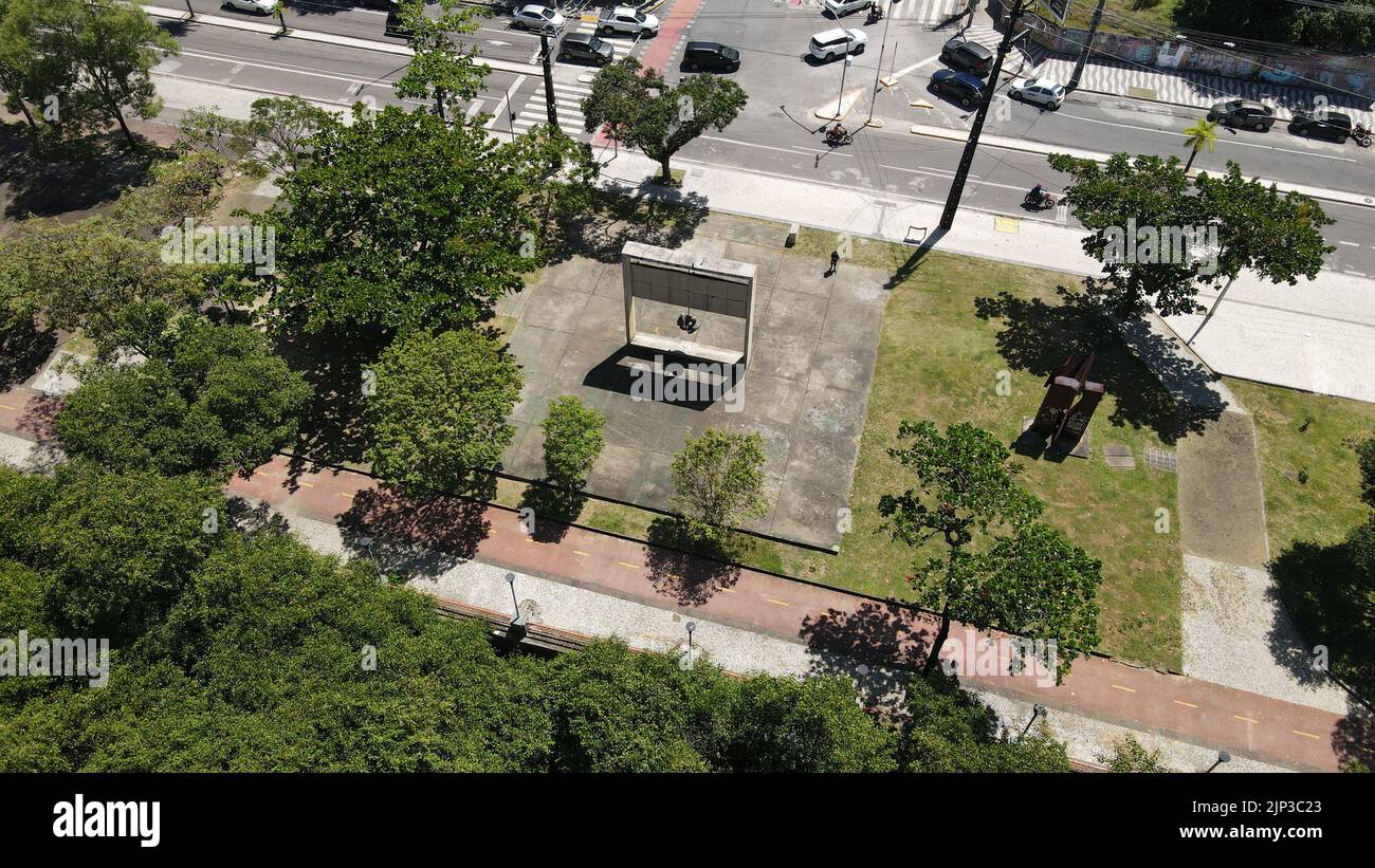 Recife, Brazil. 15th Aug, 2022. The Monument to Torture Never Again is ...