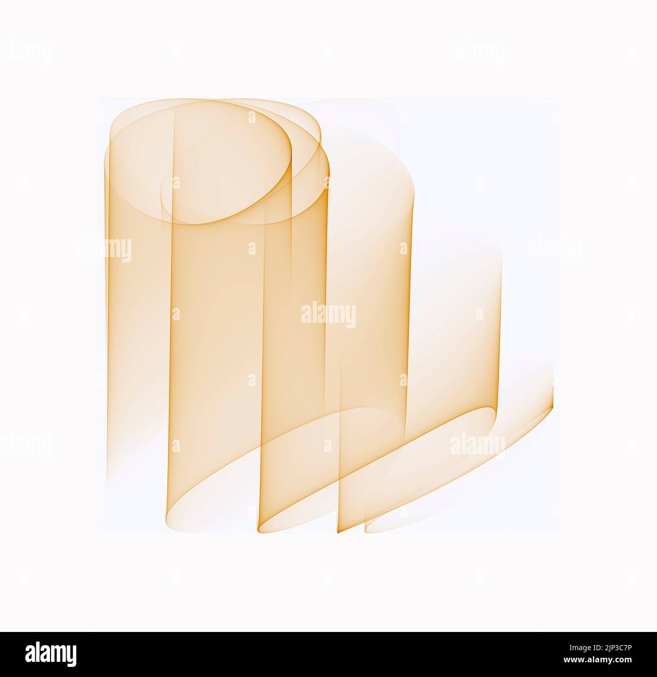 An illustration of abstract gradient cylinders on a white background ...