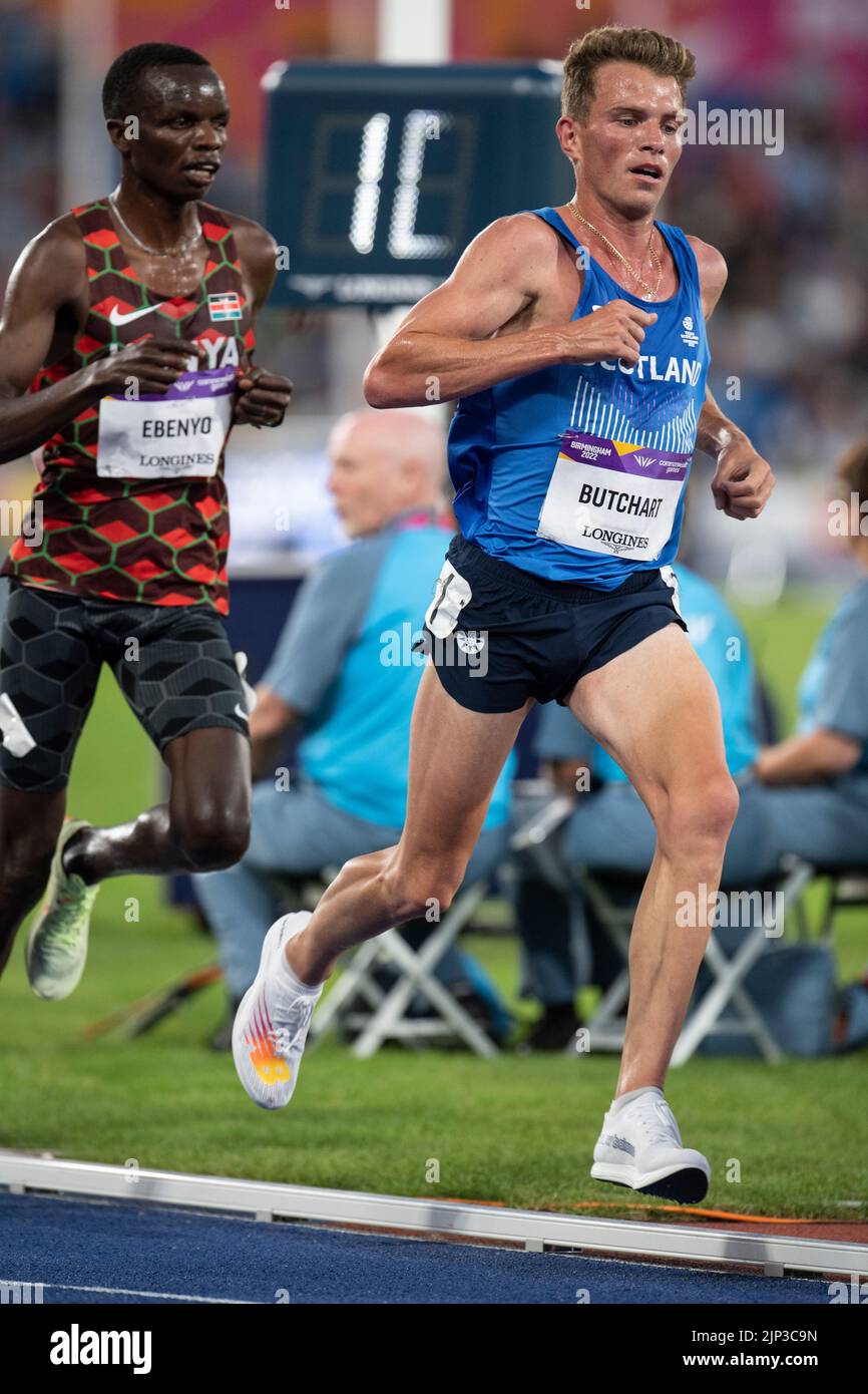 Andrew Butchart of Scotland competing in the men's 10,000m final at the ...