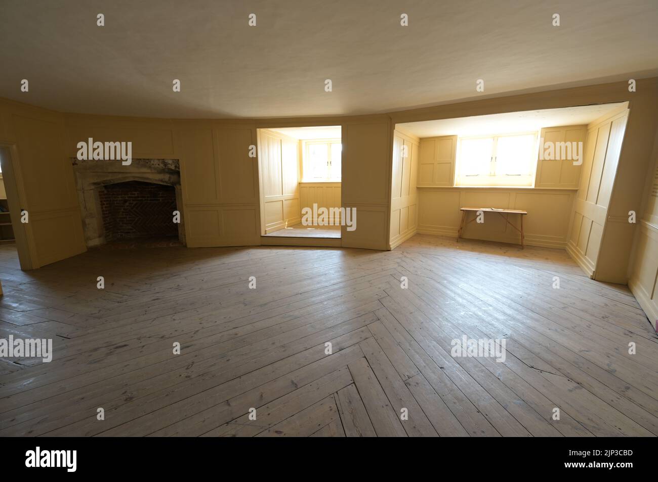 Bright sunlight finding its way into the interior of a coastal fortress ...