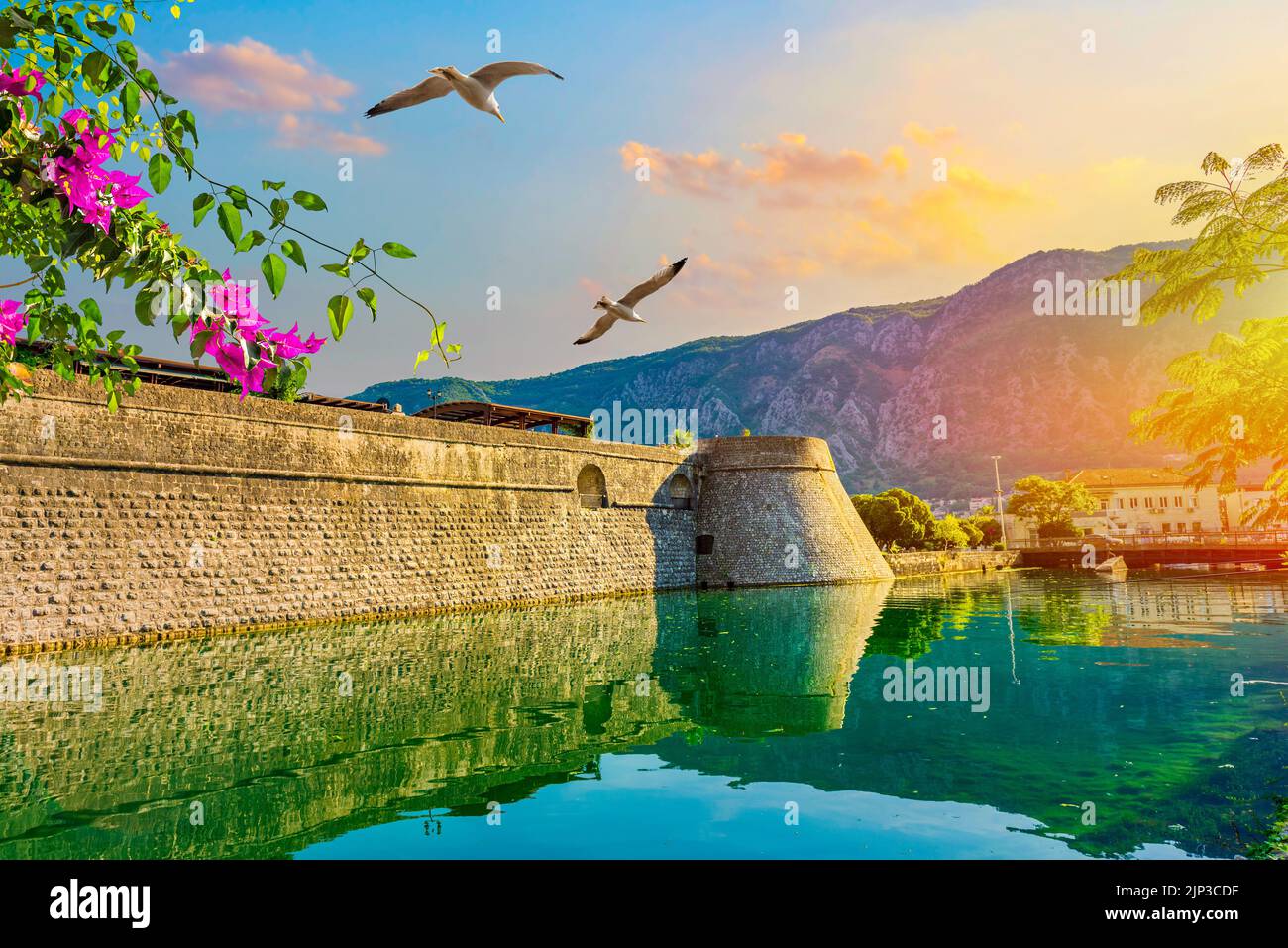 kotor, kampana tower, kotors Stock Photo - Alamy