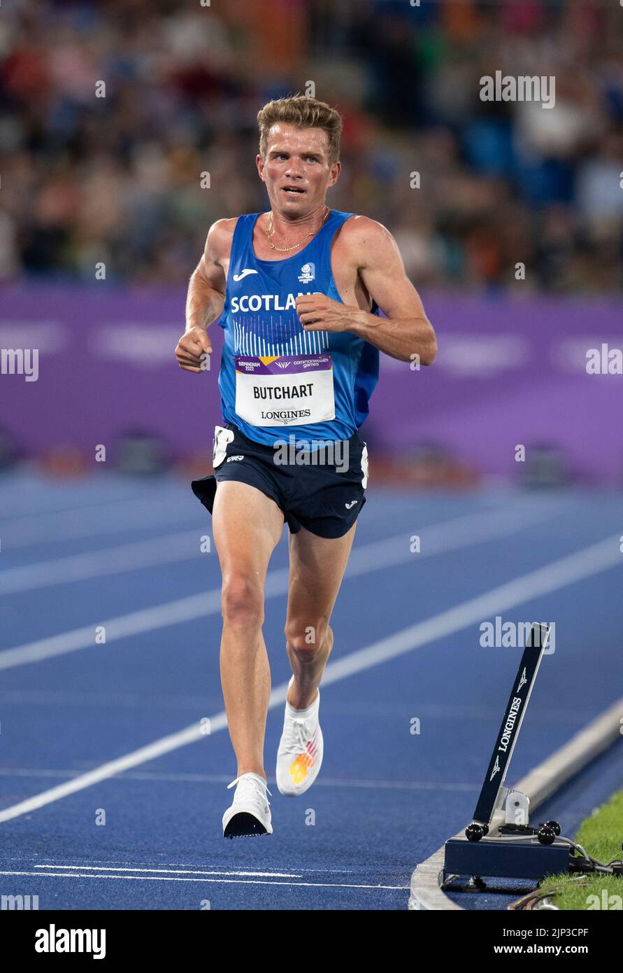 Andrew Butchart of Scotland competing in the men's 10,000m final at the ...