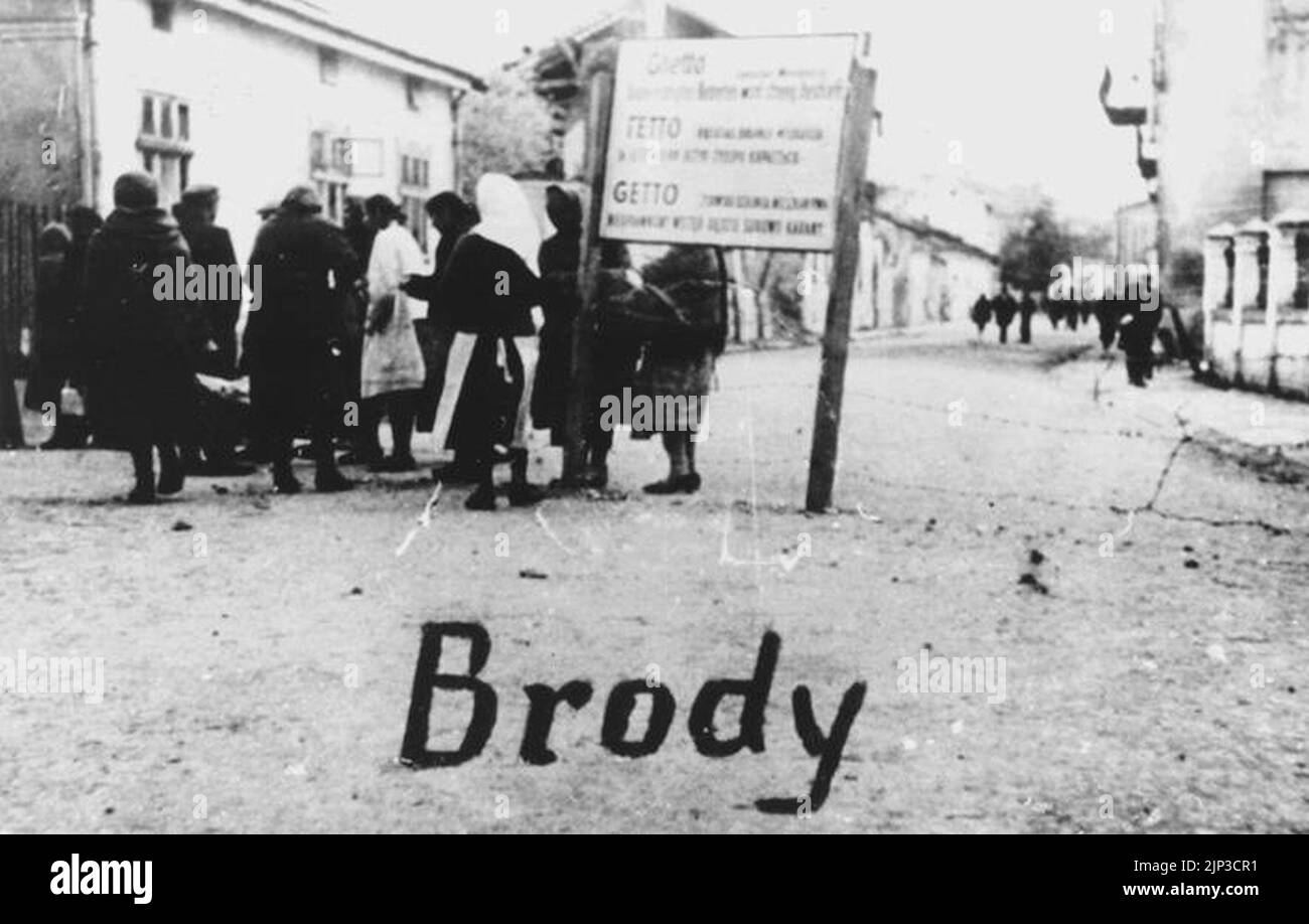The entrance to the Brody ghetto (west Ukraine, 1942-43 Stock Photo - Alamy