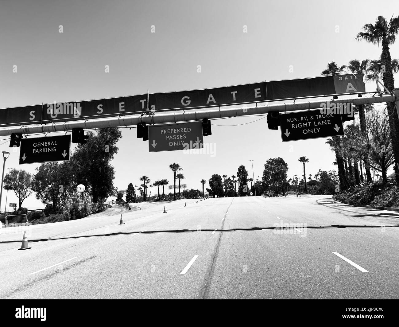 The dodgers stadium signage on the freeway Stock Photo - Alamy