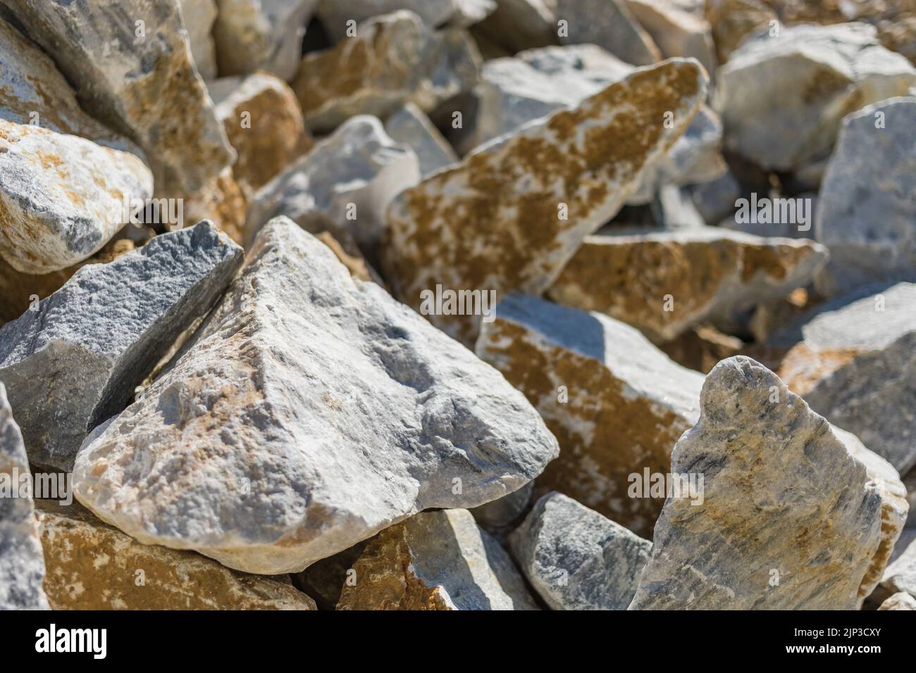 A pile of sharp stones Stock Photo - Alamy