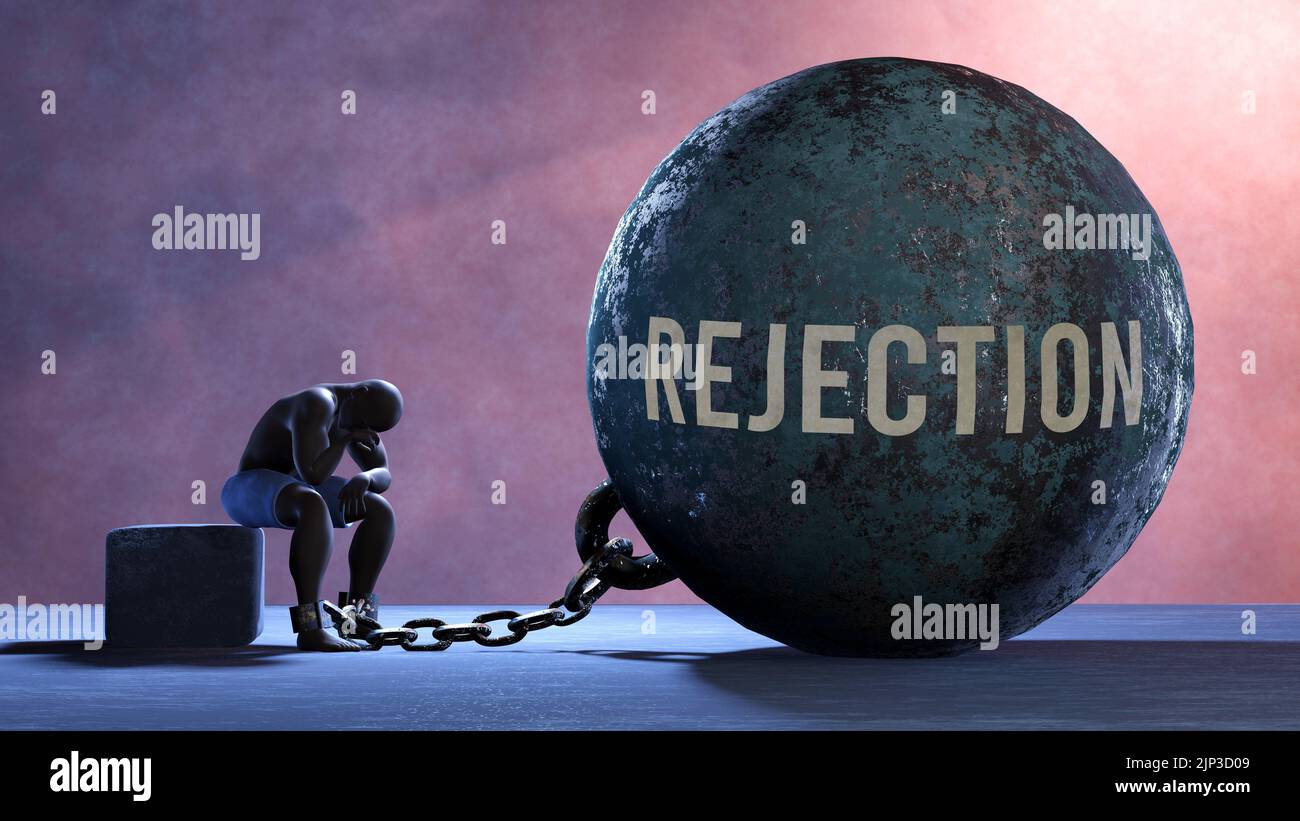 Rejection that limits life and make suffer hi-res stock photography and ...