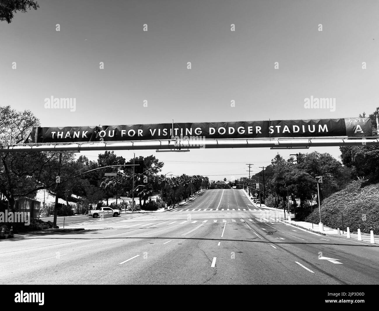 The dodgers stadium signage on the freeway Stock Photo - Alamy