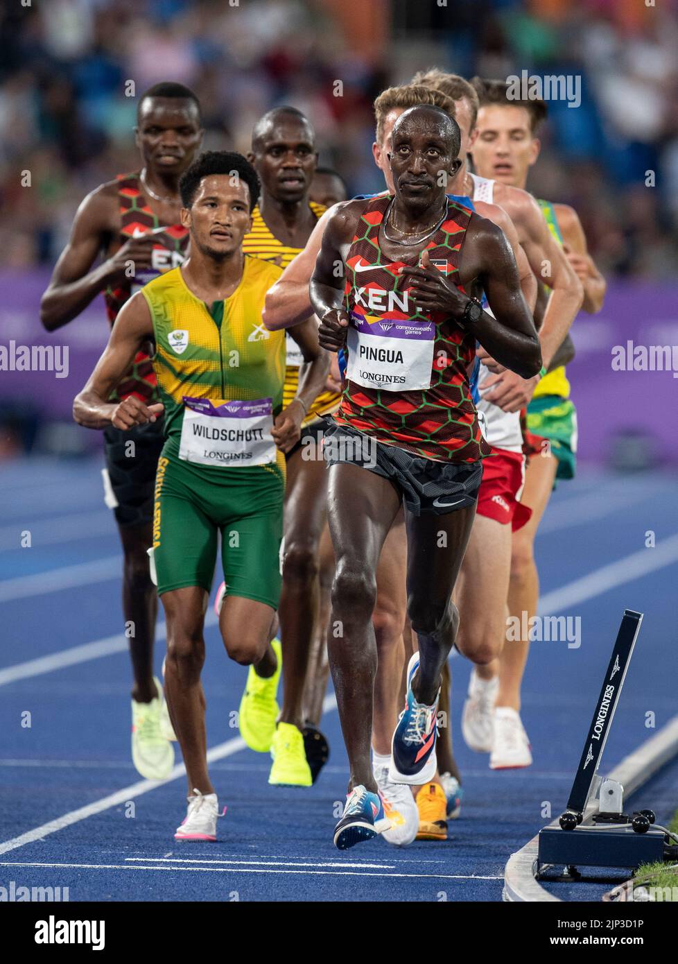Edward Zakayo Pingua of Kenya competing in the men's 10,000m final at ...