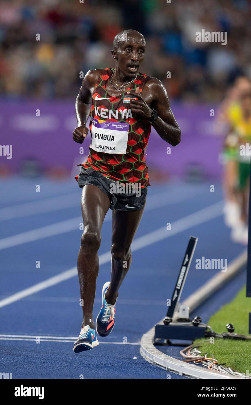 Edward Zakayo Pingua of Kenya competing in the men's 10,000m final at ...