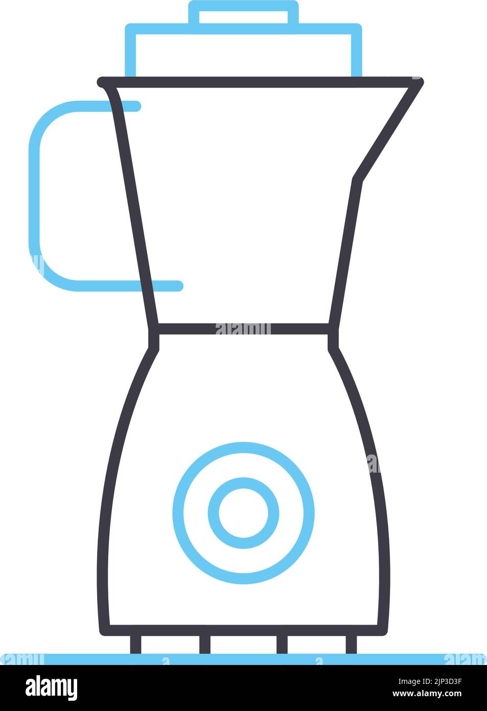 blender line icon, outline symbol, vector illustration, concept sign ...