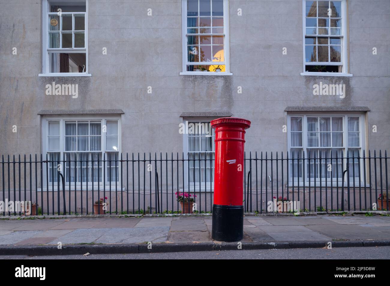 Traditional English mailbox in Salisbury, Wiltshire, England Stock ...