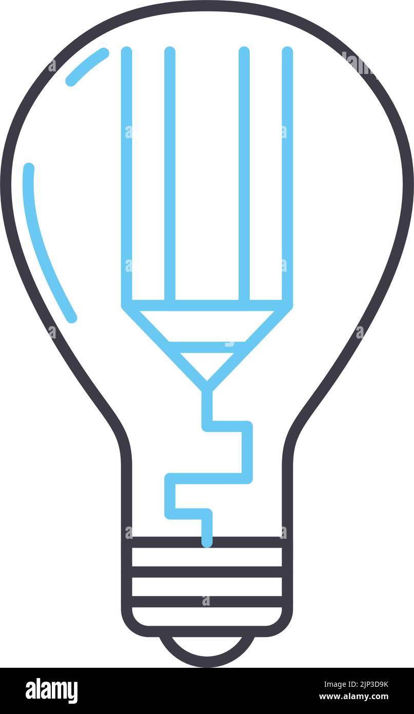brand strategy line icon, outline symbol, vector illustration, concept ...