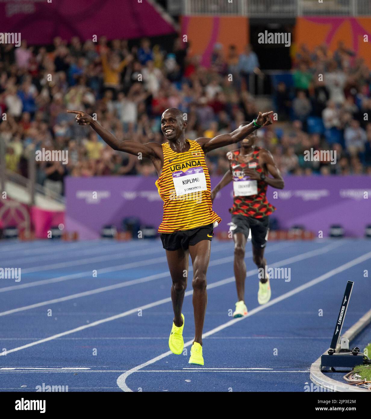 Jacob Kiplimo of Uganda competing in the men's 10,000m final at the ...