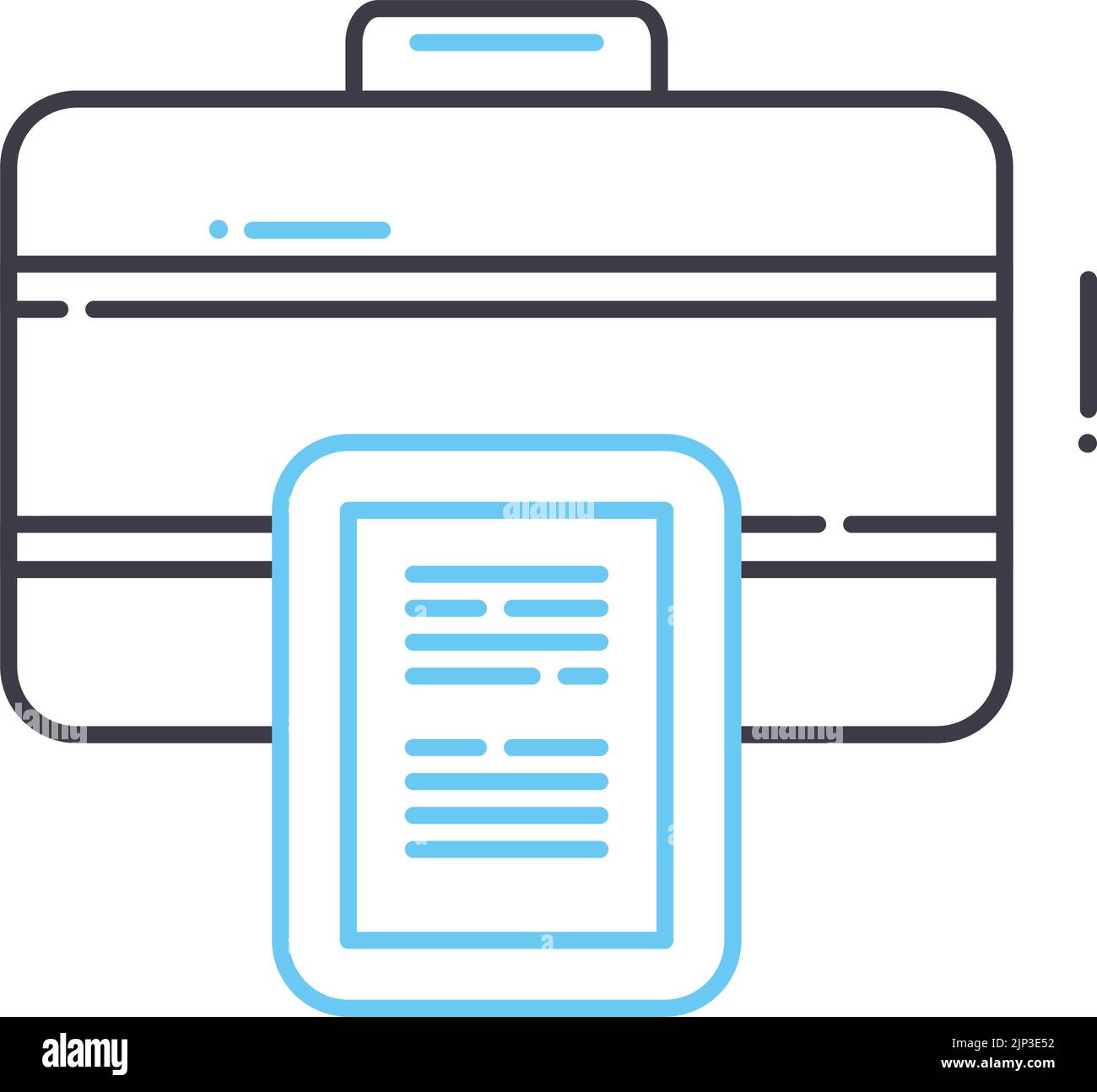 Briefcase Line Icon Outline Symbol Vector Illustration Concept Sign