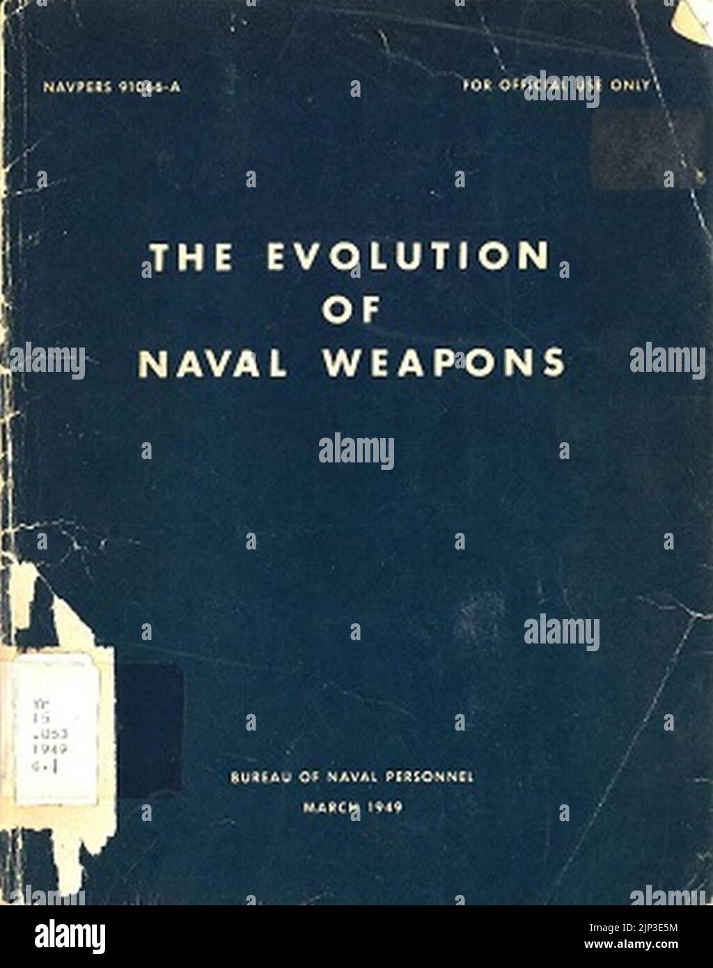 The Evolution of Naval Weapons 1949 Stock Photo - Alamy