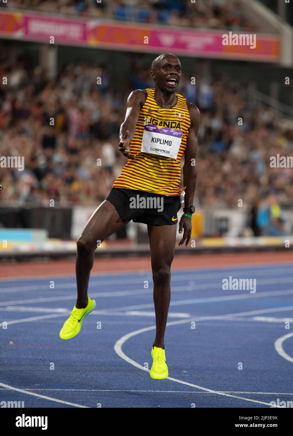 Jacob Kiplimo of Uganda competing in the men's 10,000m final at the ...