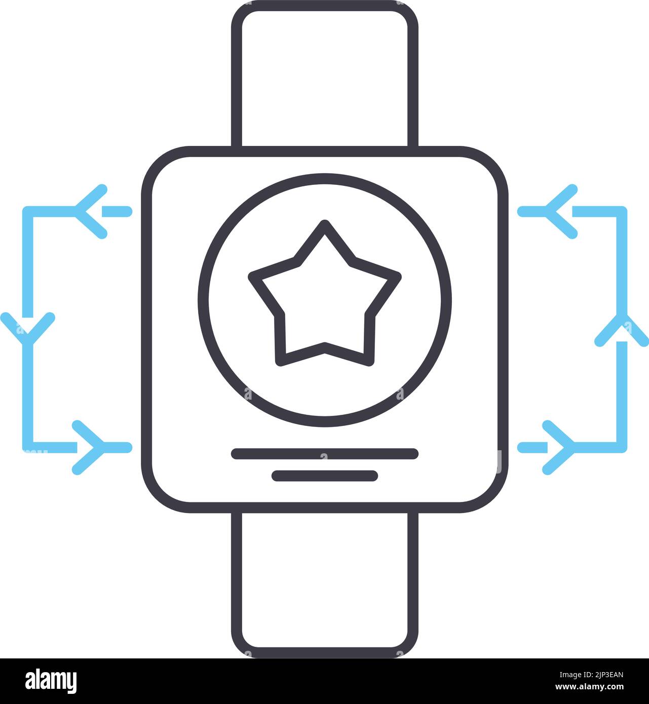 apps framework development line icon, outline symbol, vector ...